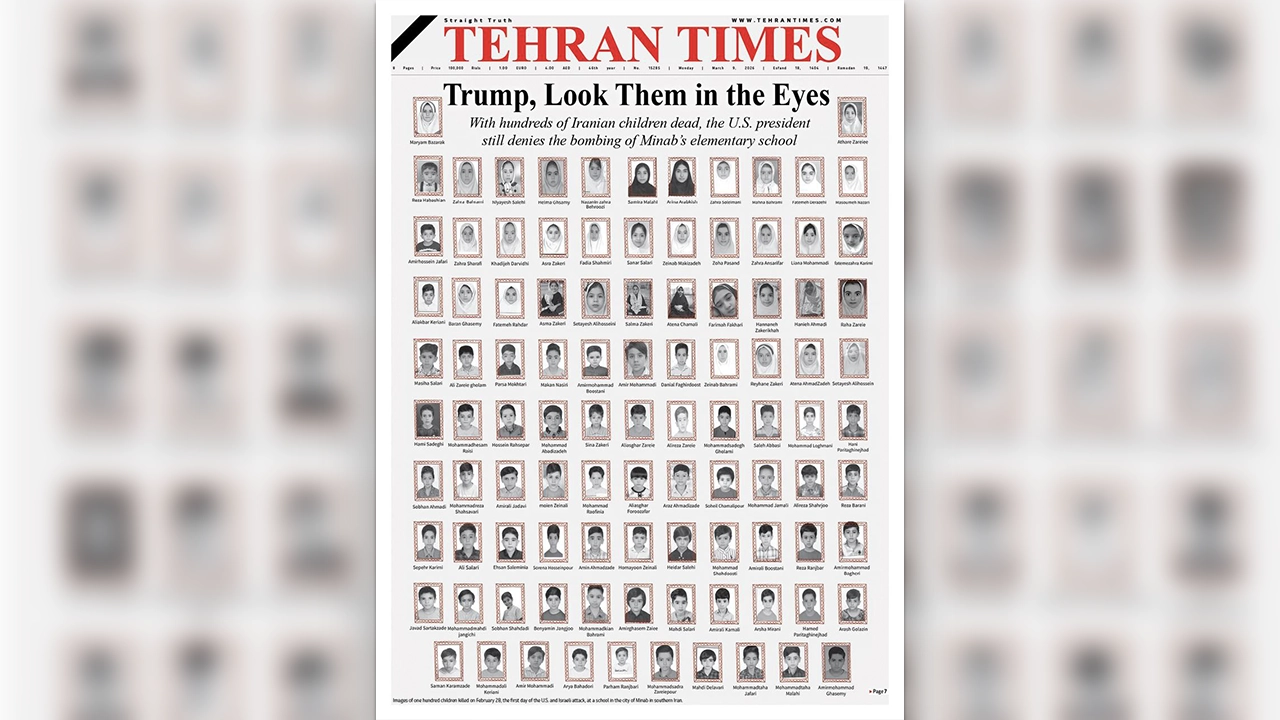 Portada de Tehran Times confronta a Trump con tragedia infantil en ...